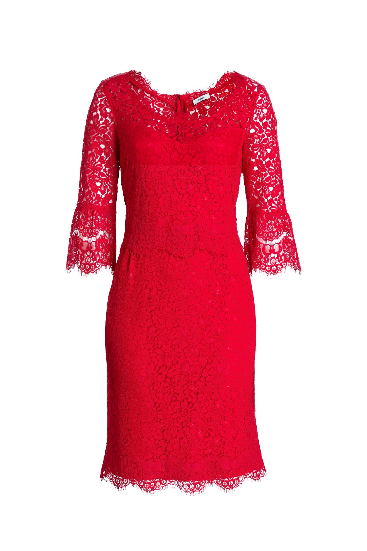 Rotes Spitzenkleid